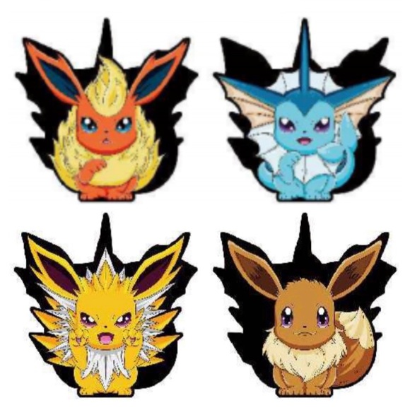 Art | Pokemon Flareon Vaporeon Jolteon And Eevee Decal | Poshmark